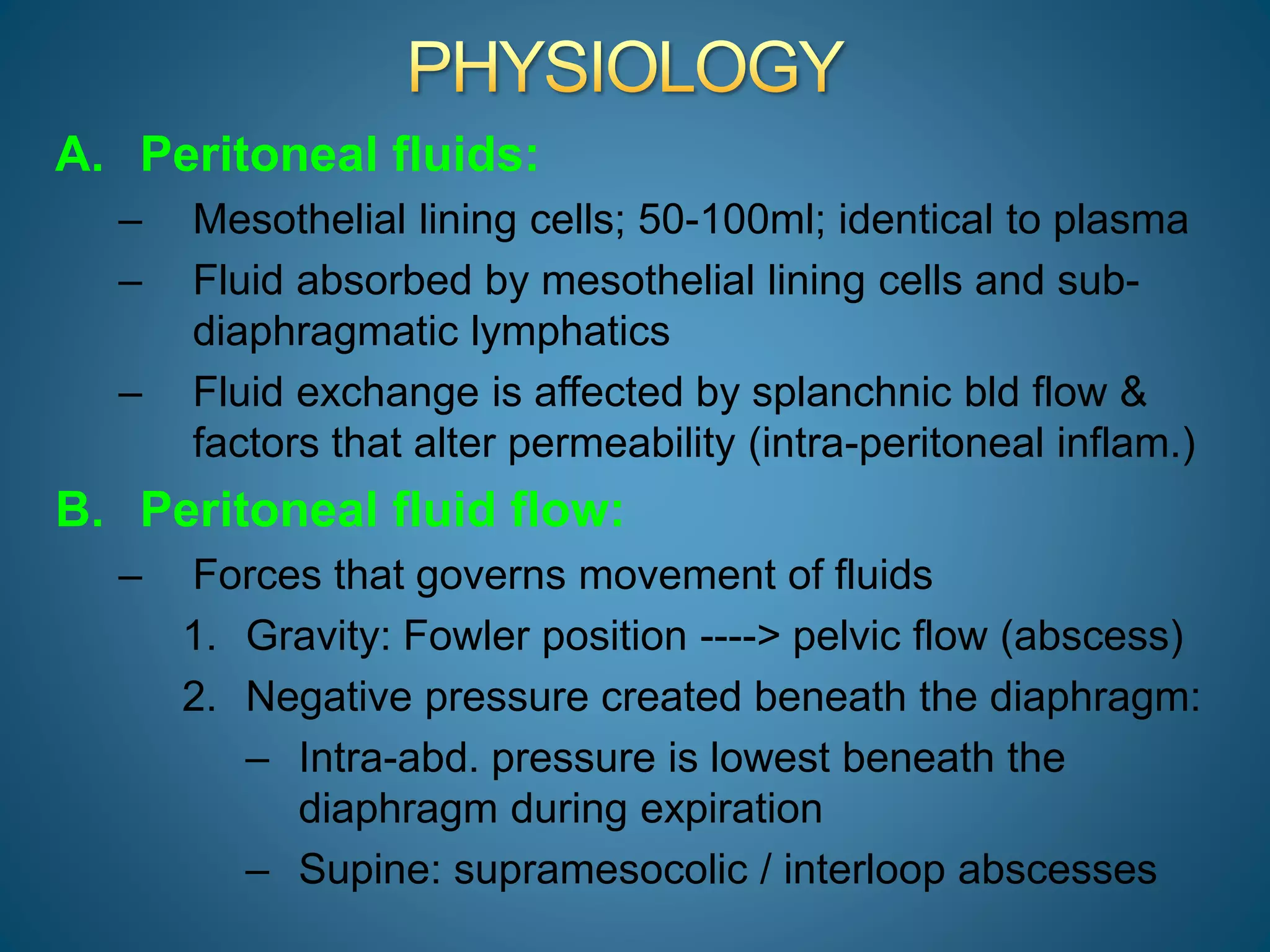 Abdominal Sepsis and Peritonitis | PPTX