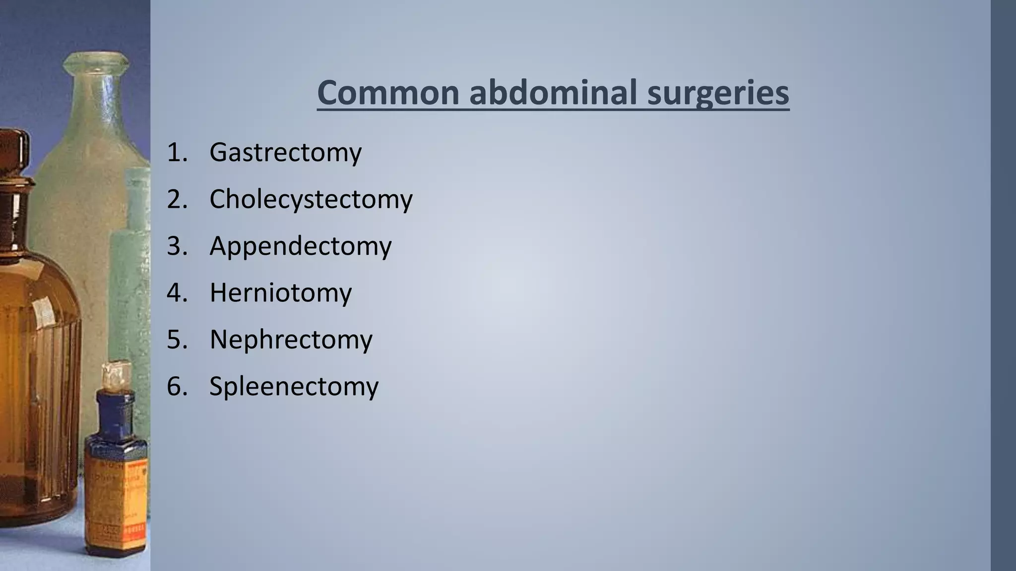 Abdominal surgery | PPTX
