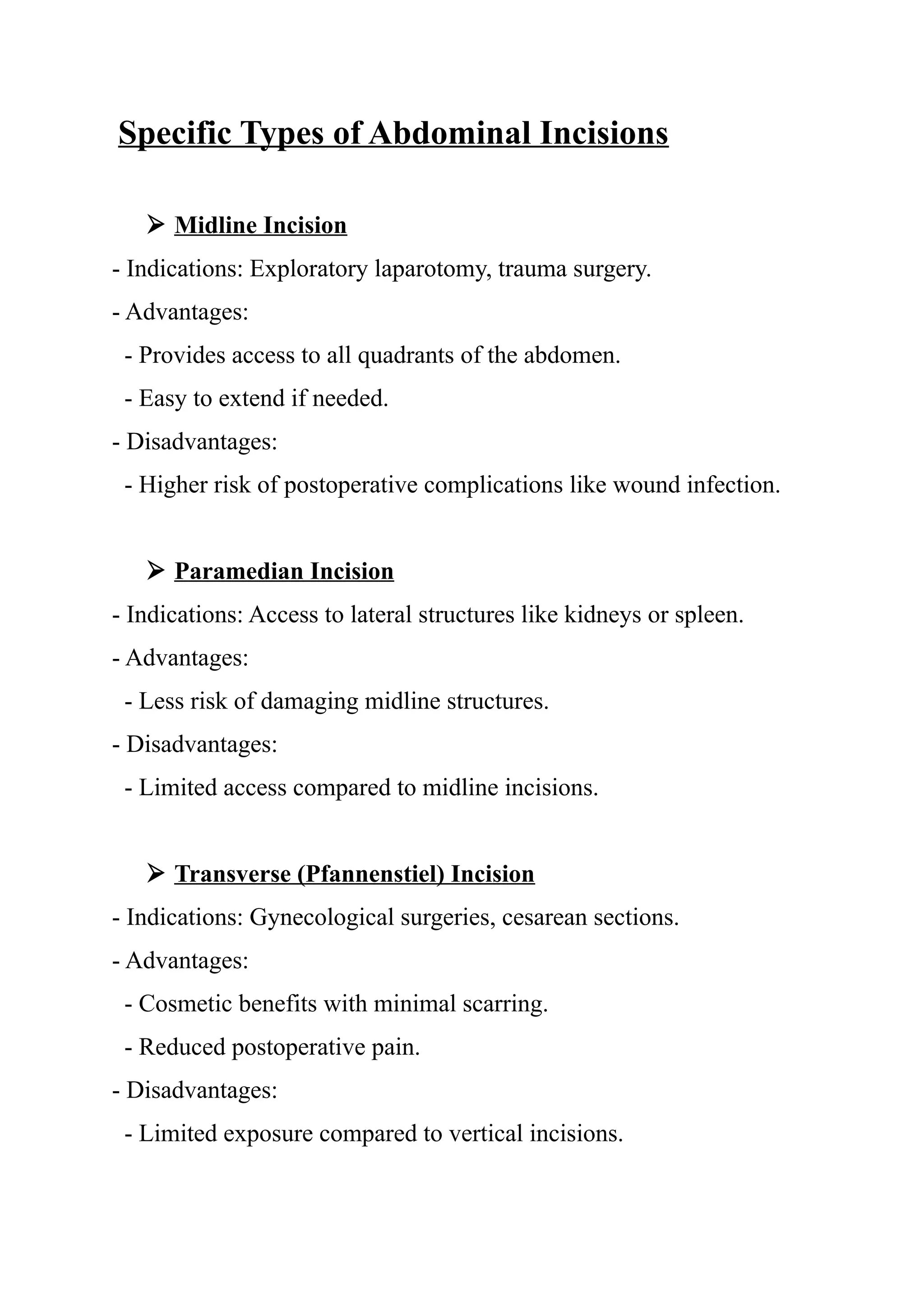 abdominal surgical incisions - general surgery.docx