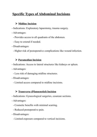 abdominal surgical incisions - general surgery.docx