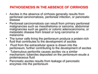 approach to ascites and abdominal swelling | PPTX