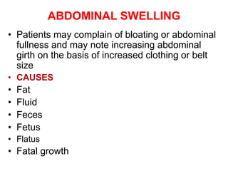 approach to ascites and abdominal swelling | PPTX