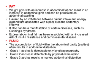 approach to ascites and abdominal swelling | PPTX