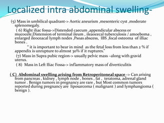 Abdominal swellings in pregnancy | PPTX