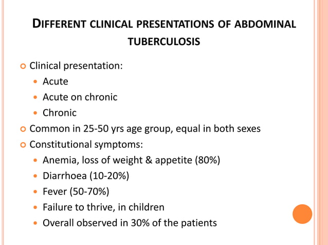 ABDOMINAL TB-1.pptx | Digestive Disorders | Diseases and Conditions