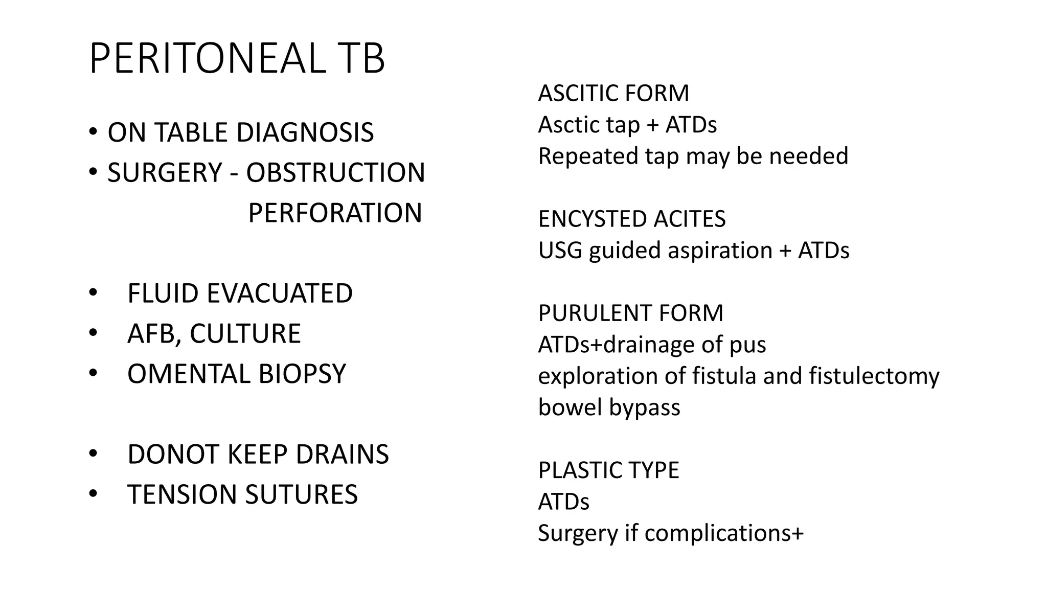 Abdominal Tuberculosis-Management | PPTX
