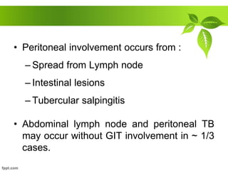 Abdominal Tuberculosis | PPTX