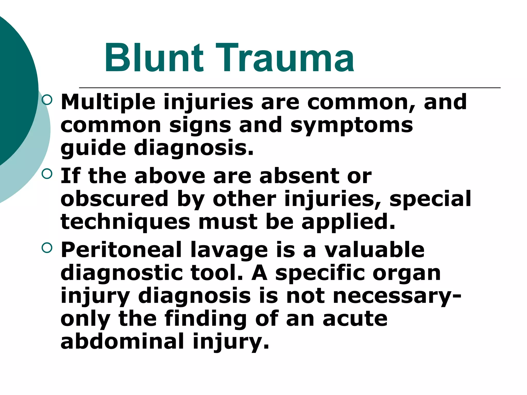 Abdominal trauma | PPT