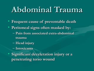 Abdominal trauma | PPT
