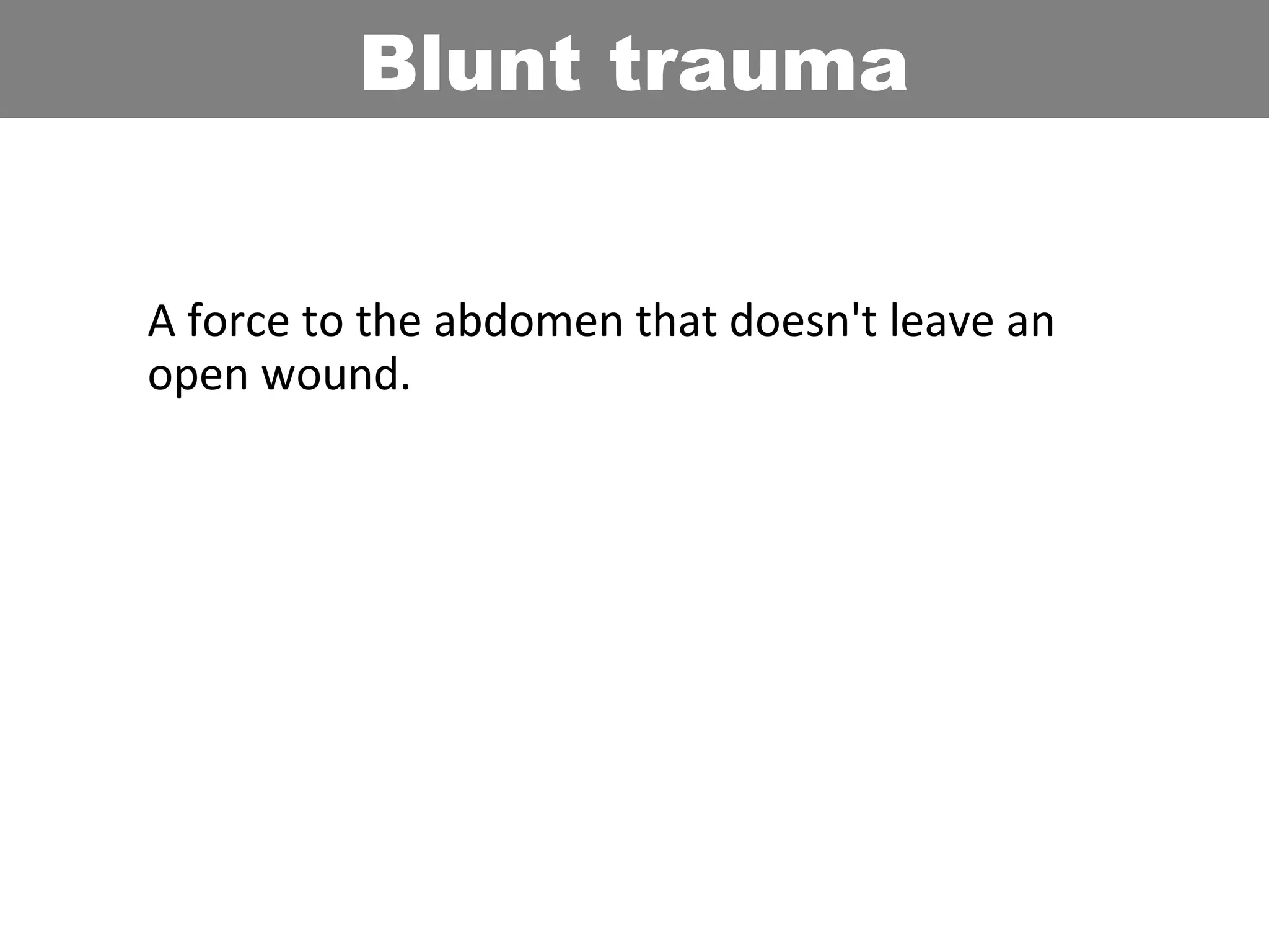 Abdominal trauma | PPT