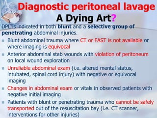 Abdominal trauma | PPTX