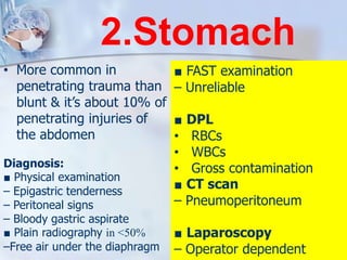 Abdominal trauma | PPTX