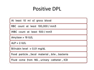 Abdominal trauma | PPTX