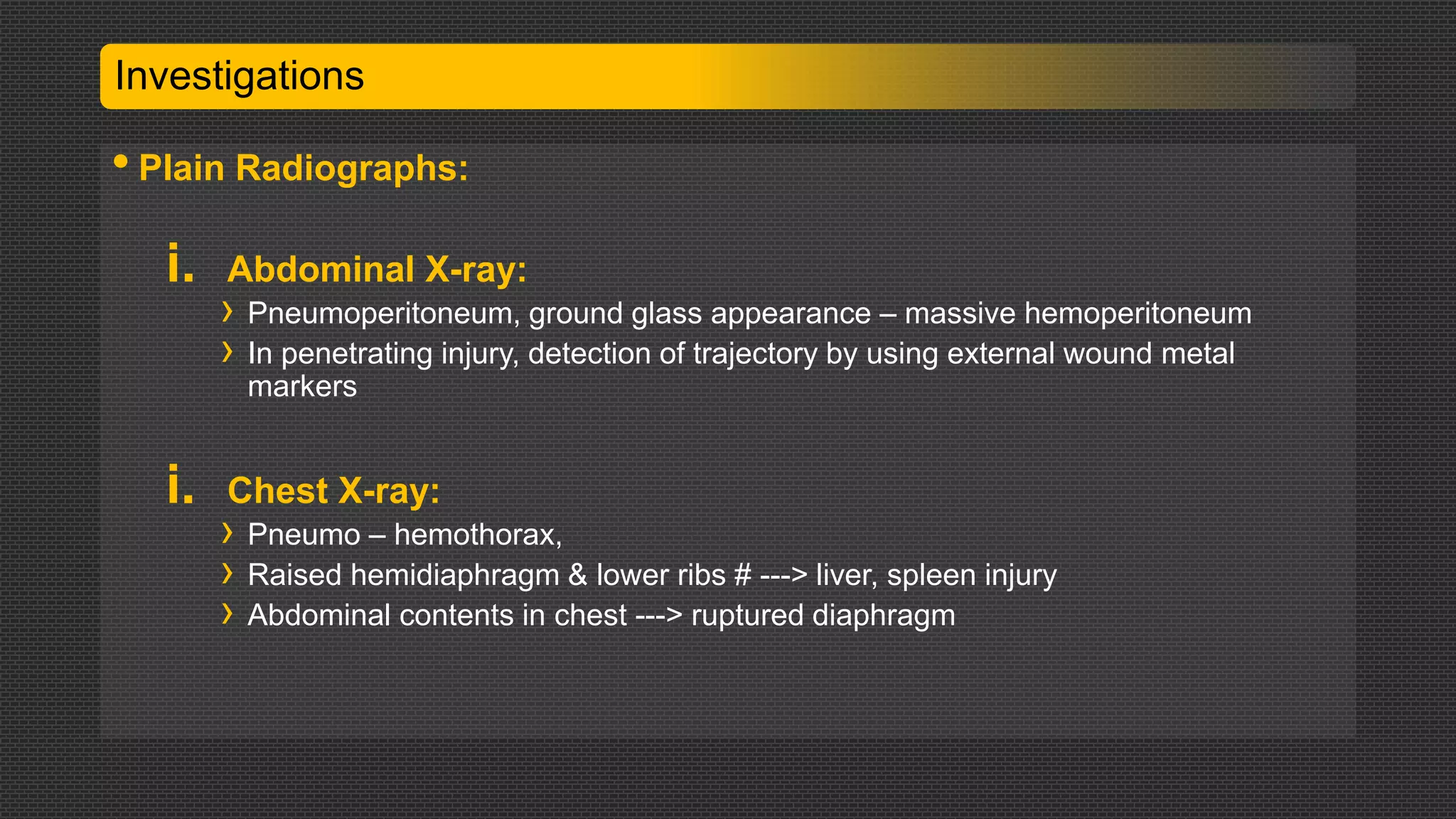 Abdominal trauma: diagnosis and management | PPTX