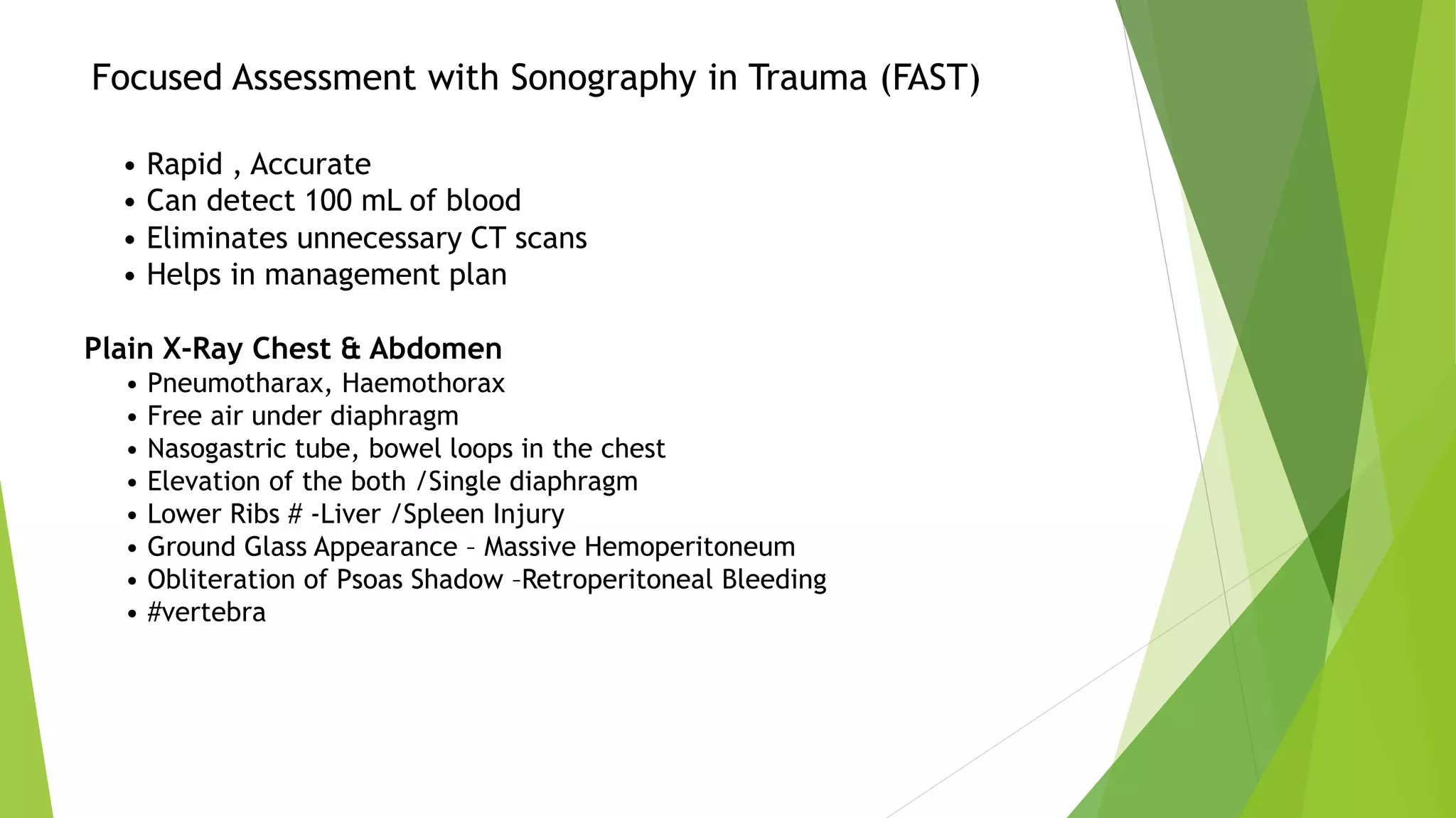 Abdominal trauma | PPTX