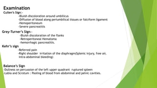 Abdominal trauma | PPTX