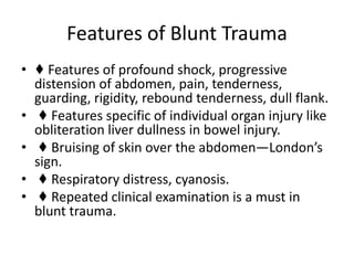 ABDOMINAL TRAUMA.pptx | Death, Injury, or Military Conflict | Sensitive ...