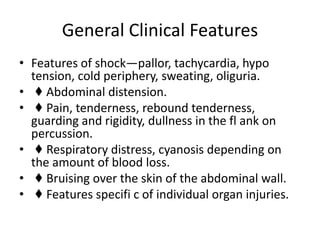 ABDOMINAL TRAUMA.pptx | Death, Injury, or Military Conflict | Sensitive ...
