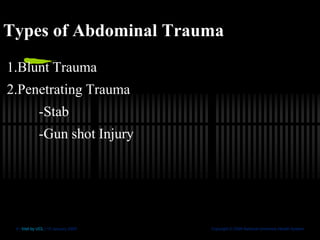 approach to a patient of Abdominal Trauma.pptx