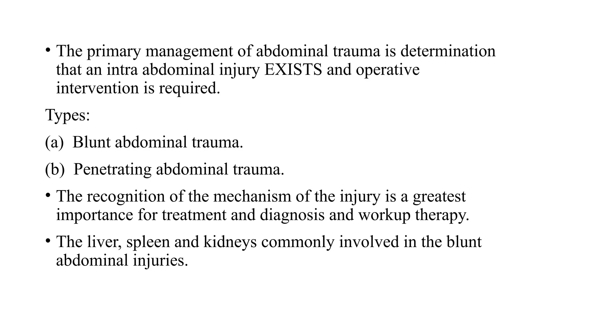 abdominal trauma powerpoint explained for medical students | PPT