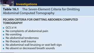 ABDOMINAL TRAUMA in pediatrics part one. | PPTX