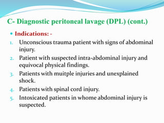 Abdominal trauma, an outlined management | PPT