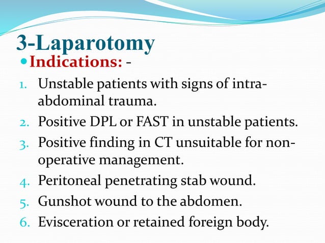 Abdominal trauma, an outlined management | PPT