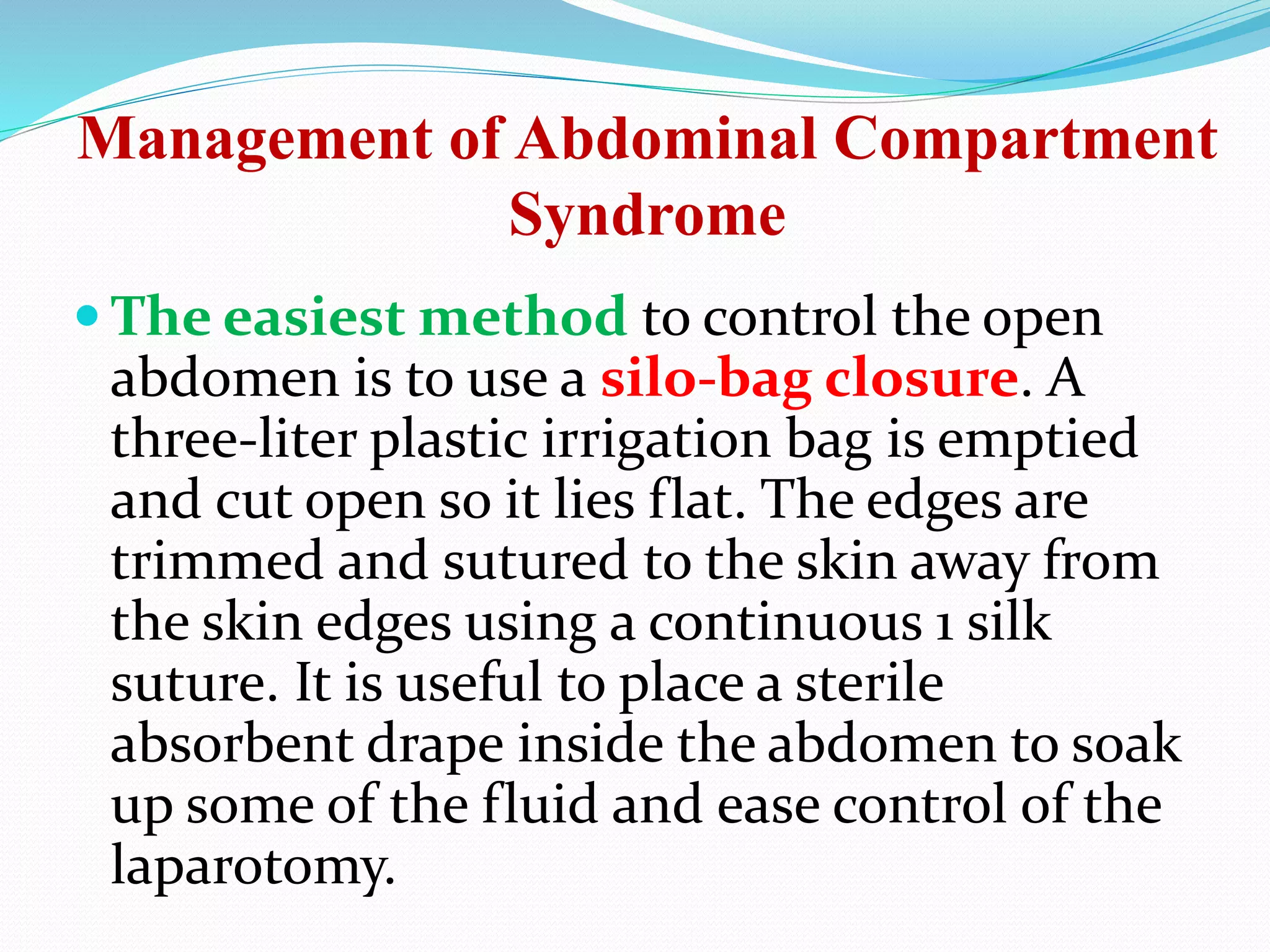 Abdominal trauma, an outlined management | PPTX