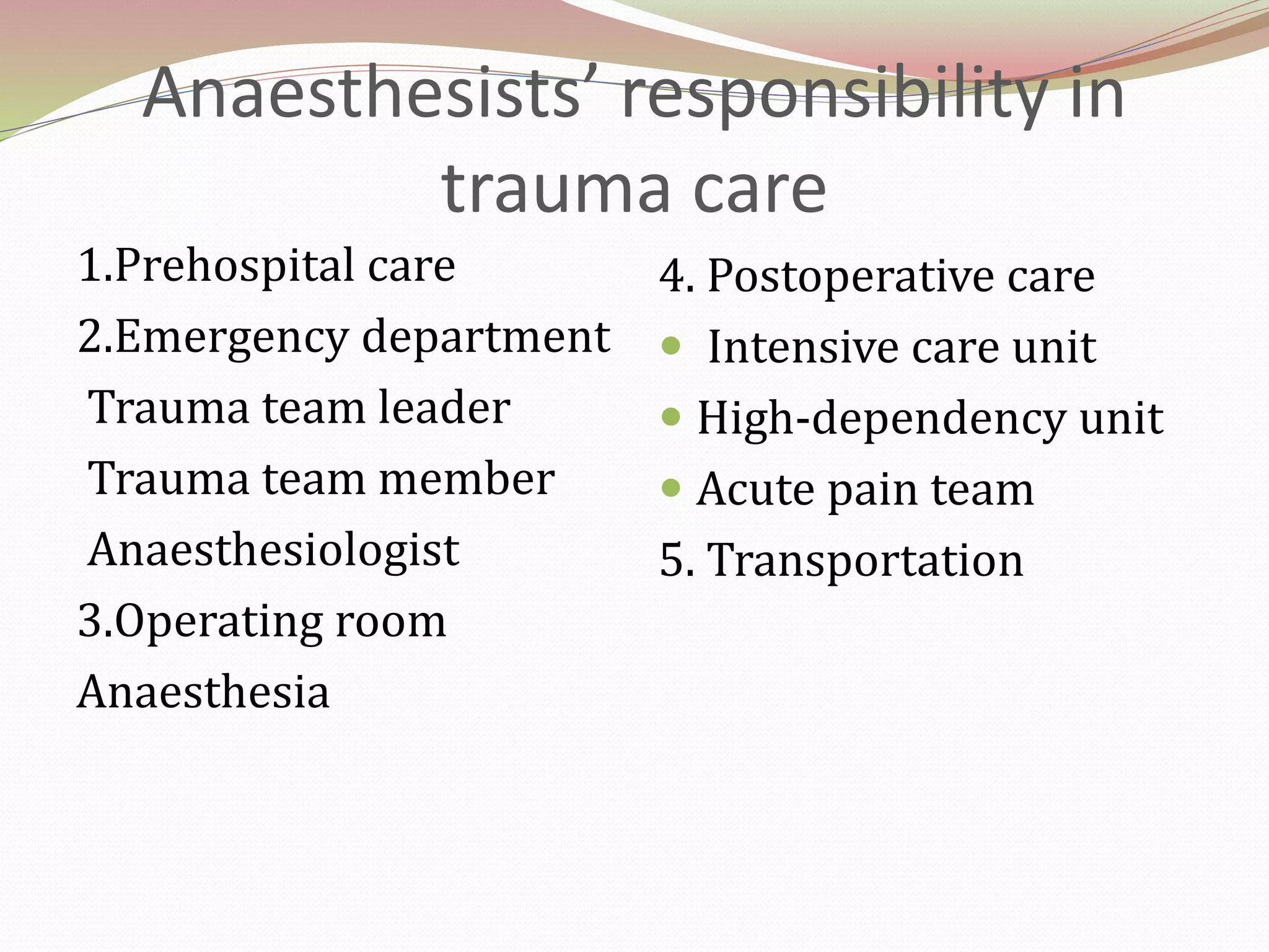 Abdominal trauma management | PPTX