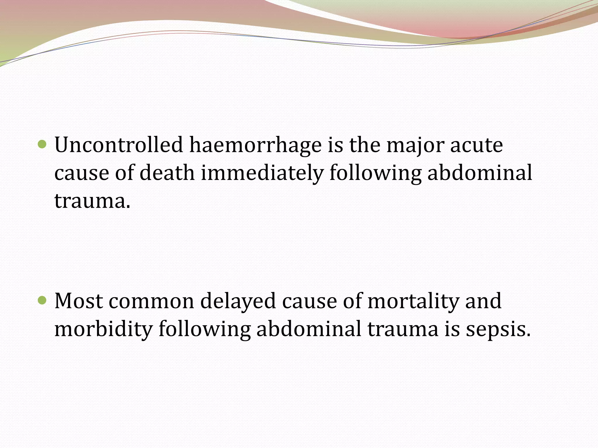 Abdominal trauma management | PPTX