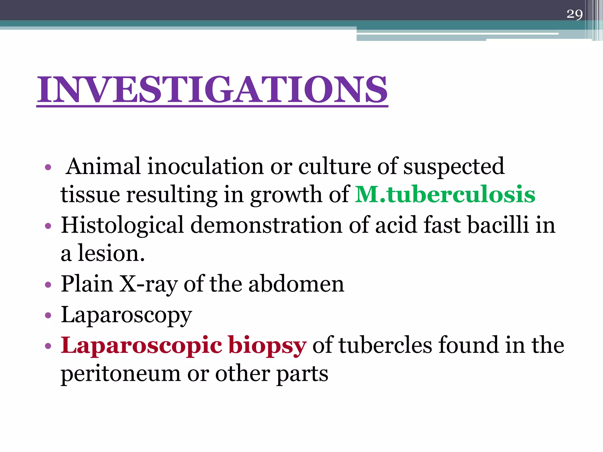 Abdominal tuberculosis | PPTX