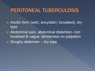Abdominal tuberculosis | PPTX