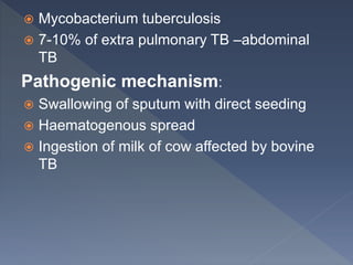 Abdominal tuberculosis | PPTX