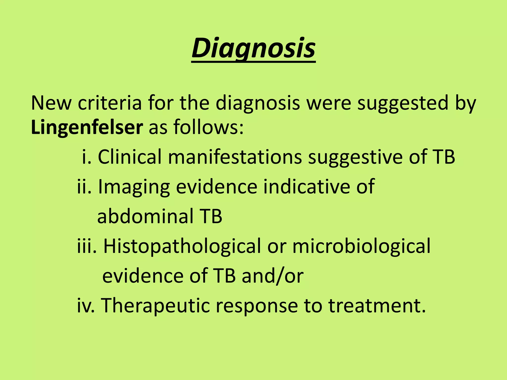 Abdominal tuberculosis | PPTX