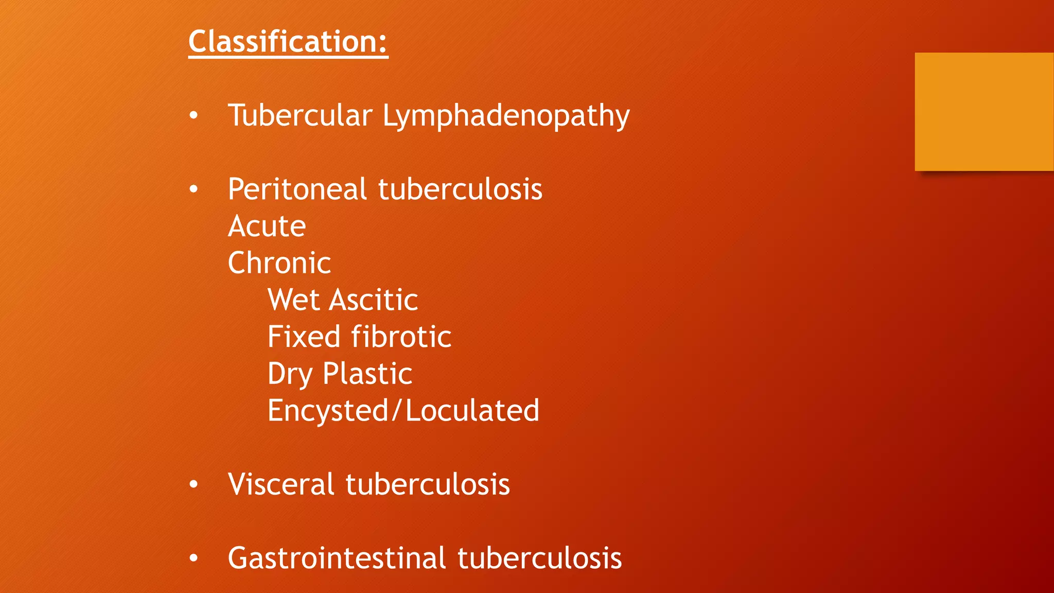 Abdominal tuberculosis | PPTX