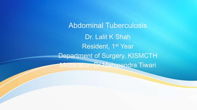 Abdominal Tuberculosis | PPTX