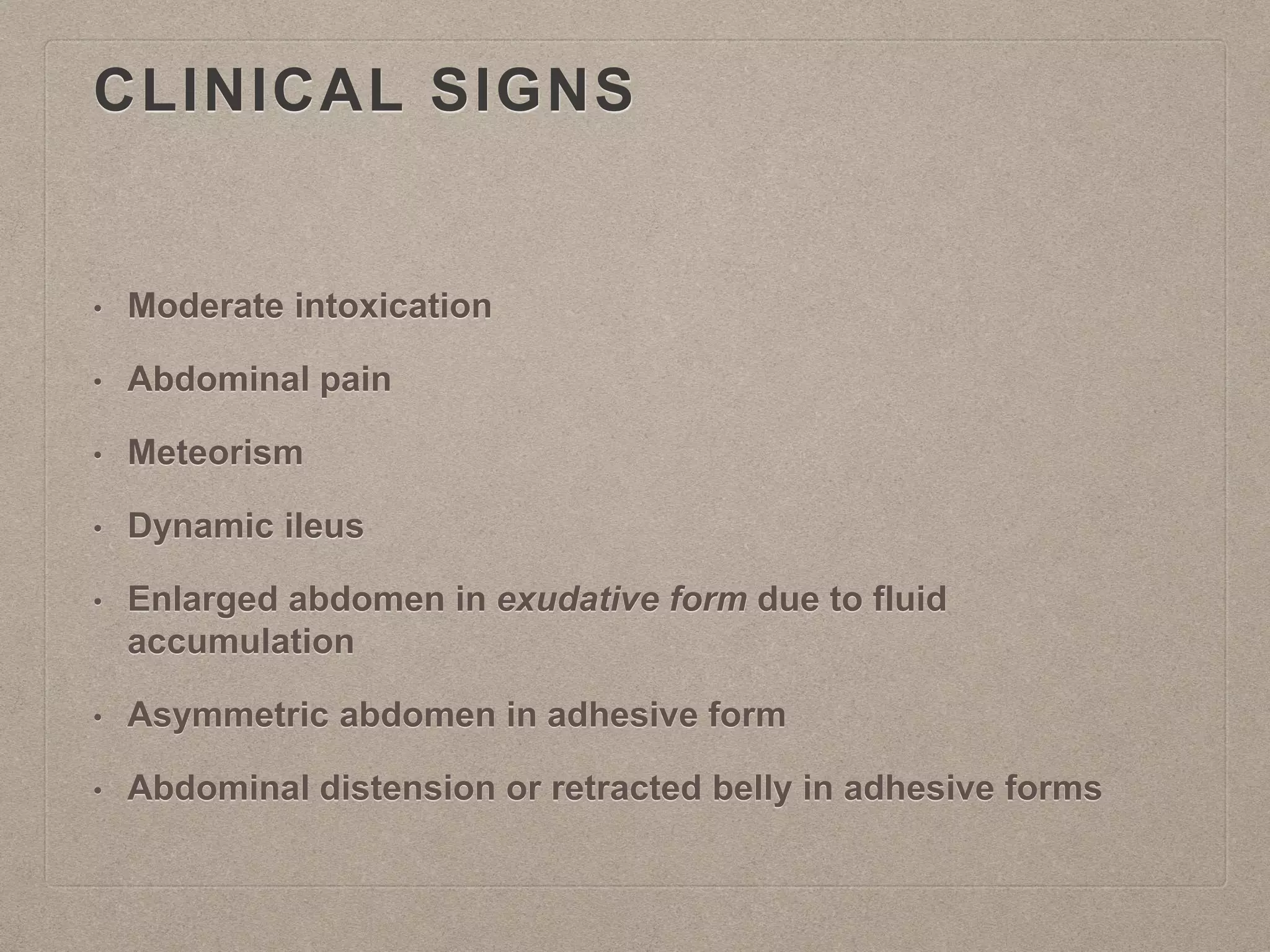Abdominal Tuberculosis - Dr. Julius King Kwedhi | PPTX