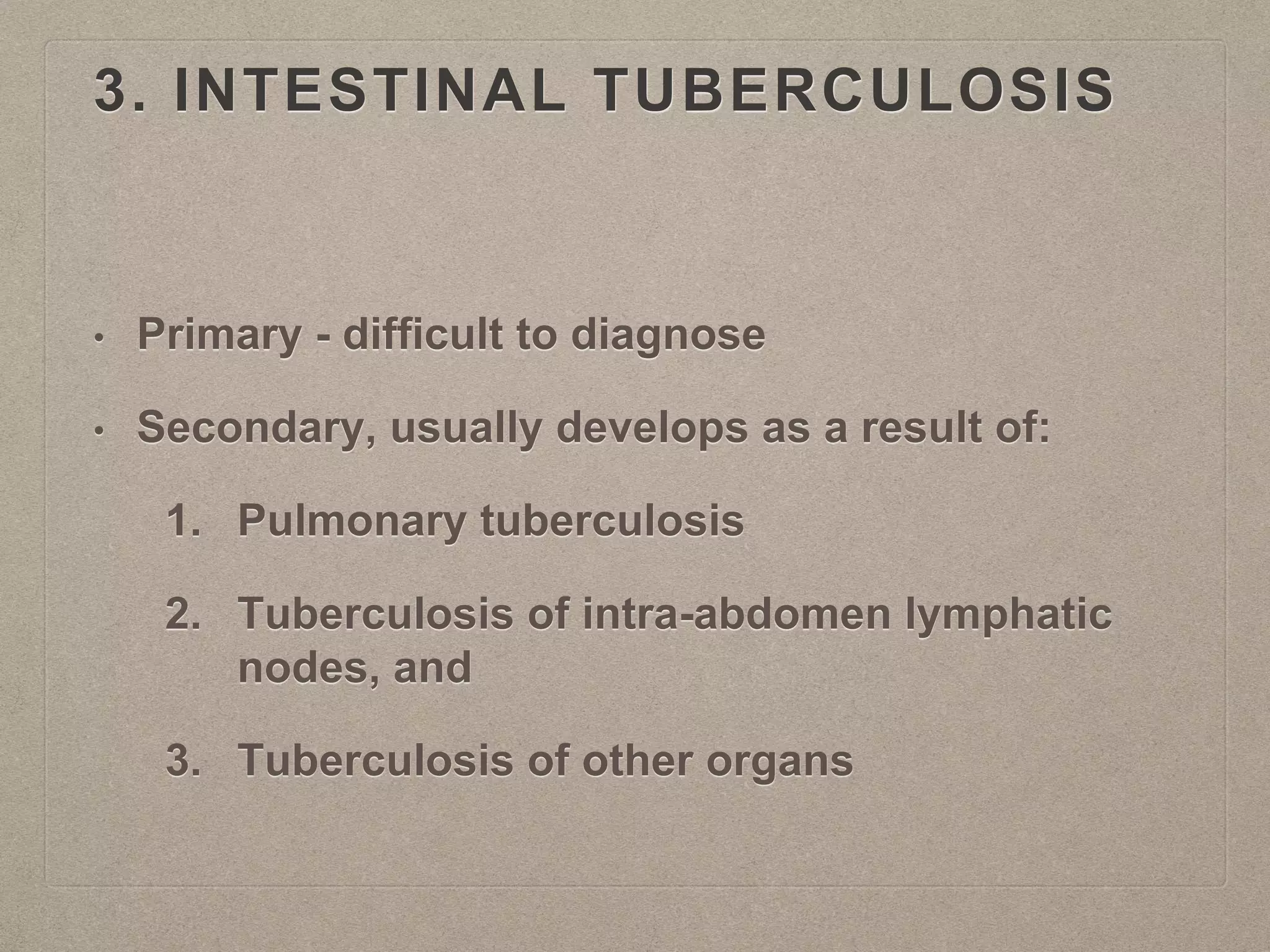 Abdominal Tuberculosis - Dr. Julius King Kwedhi | PPTX