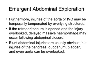 Abdominal vascular injuries | PPT