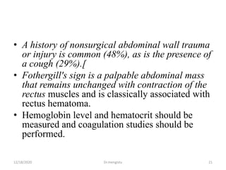Abdominal wall tumors | PPTX