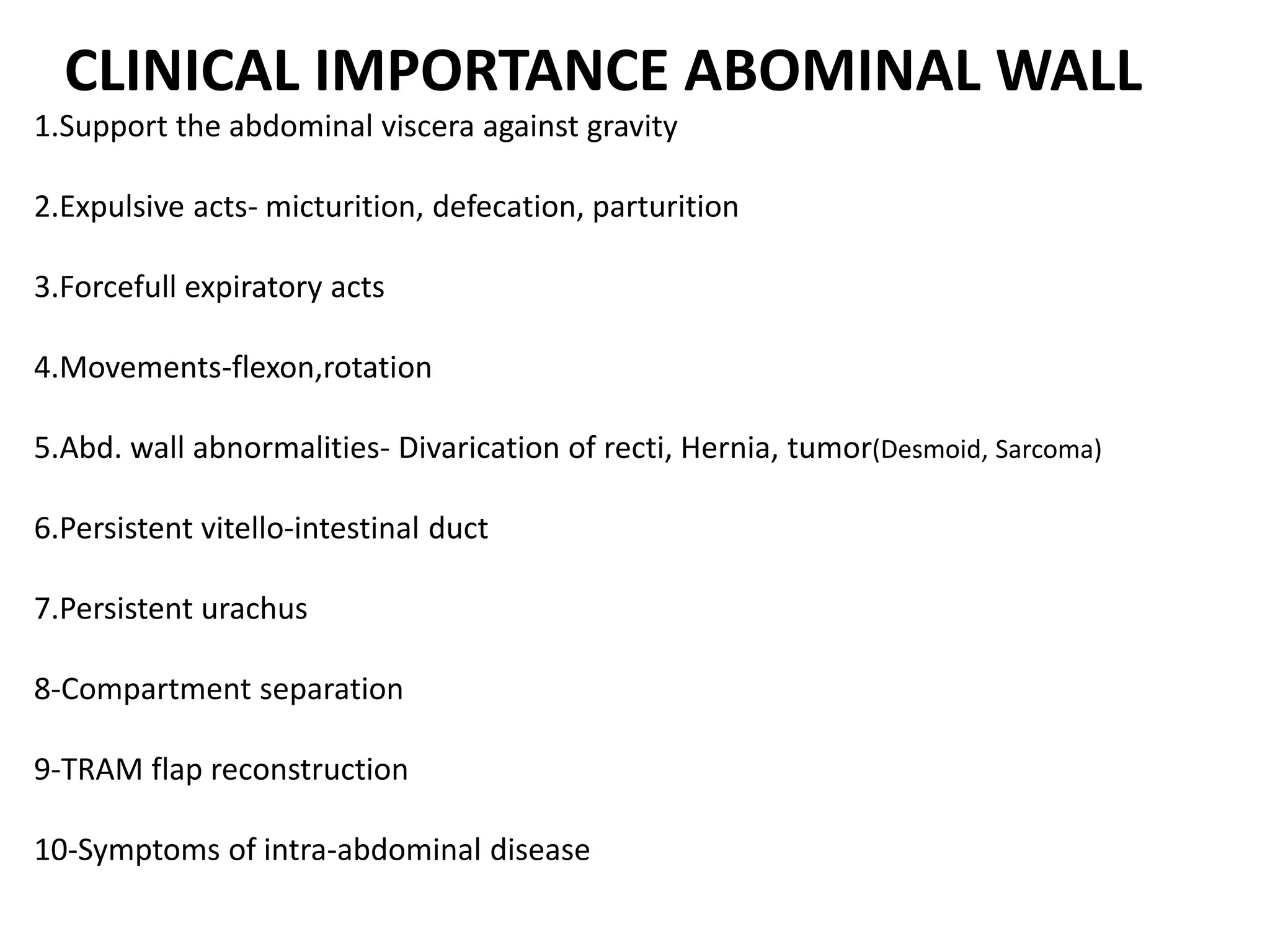 Abdominal wall anatomy and its clinical importance | PPTX