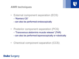 Abdominal wall anatomy with respect to understanding component ...