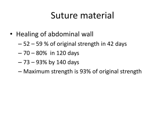 Abdominal Wall Closure Pptx Surgery Medical Health