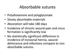 Abdominal wall closure | PPTX