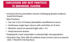 Abdominal Wall Closure: Principles and Techniques – Evidence-Based ...