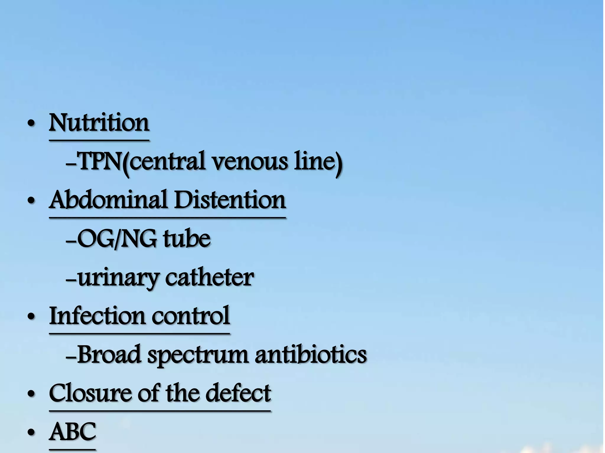 Abdominal wall defect | PPTX