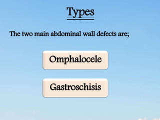 Abdominal wall defect | PPTX