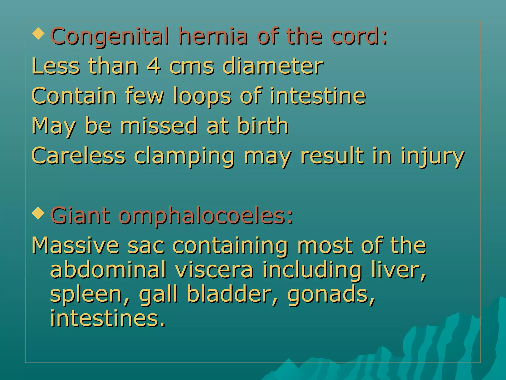 Abdominal wall defects | PPT