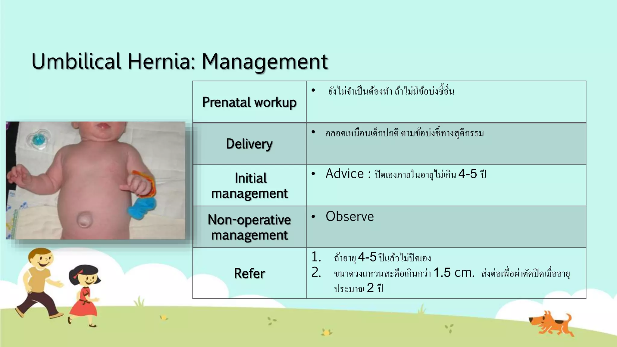 Abdominal wall defects
