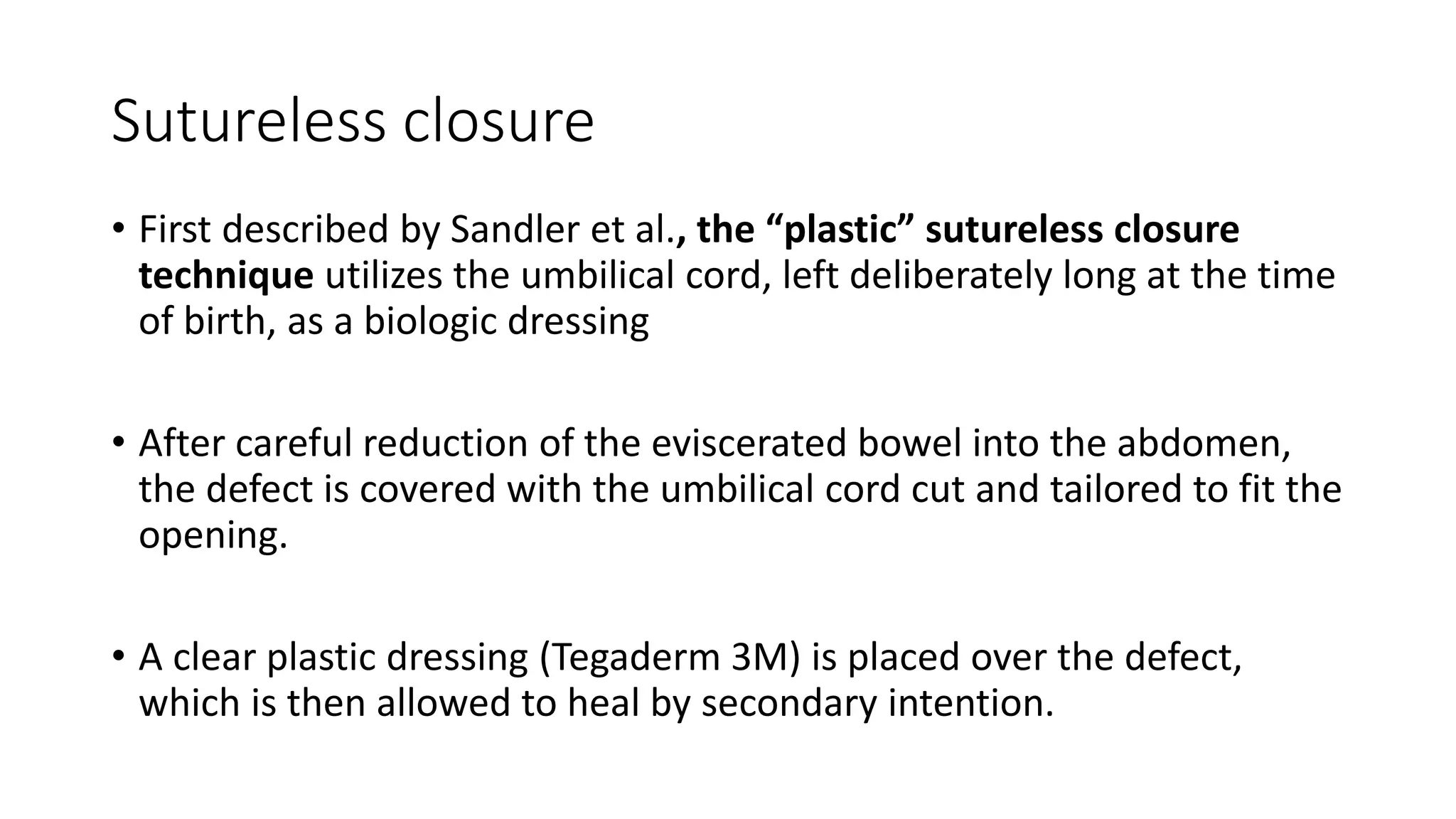 ABDOMINAL WALL DEFECTS in neonate and older childrenx | PPTX